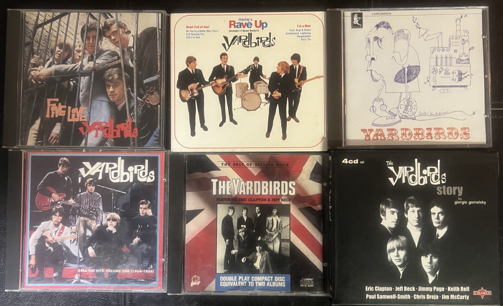 The Yardbirds CD lot, includes The Yardbirds Story boxset, 6 titles, 9 ...