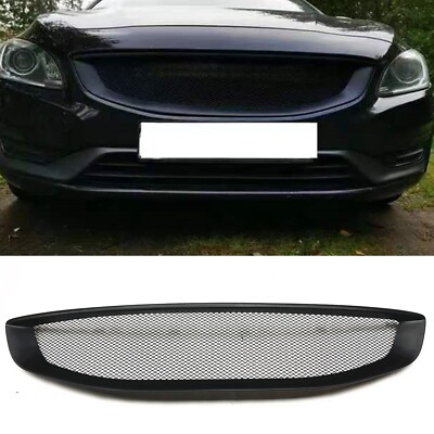 Front Bumper Grille Mesh Grill For Volvo S60 V60 2014-18 Matte Black ...