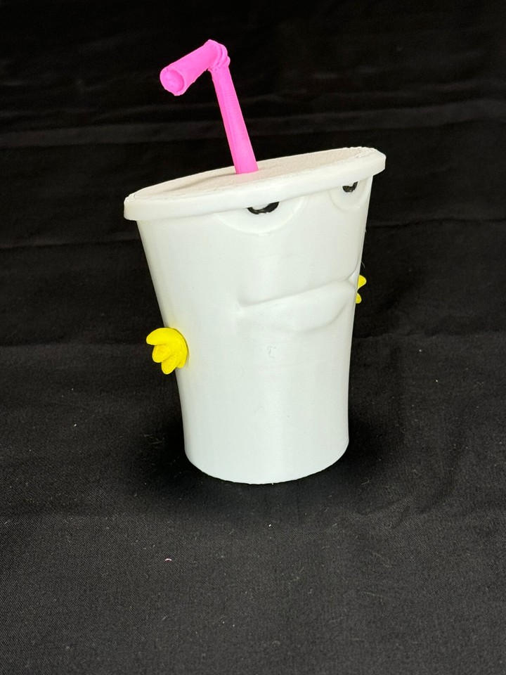 3D Printed Master Shake Figure 5” – Aqua Teen Hunger Force Toy w ...