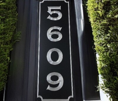 Engraved Personalized Custom House Home Number Street Address Metal ...
