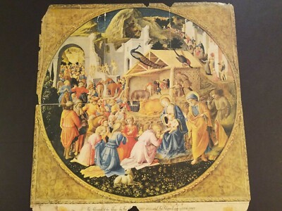 1952 Vintage The Adoration of the Magi Fra Angelico Fra Lippi Art Print ...