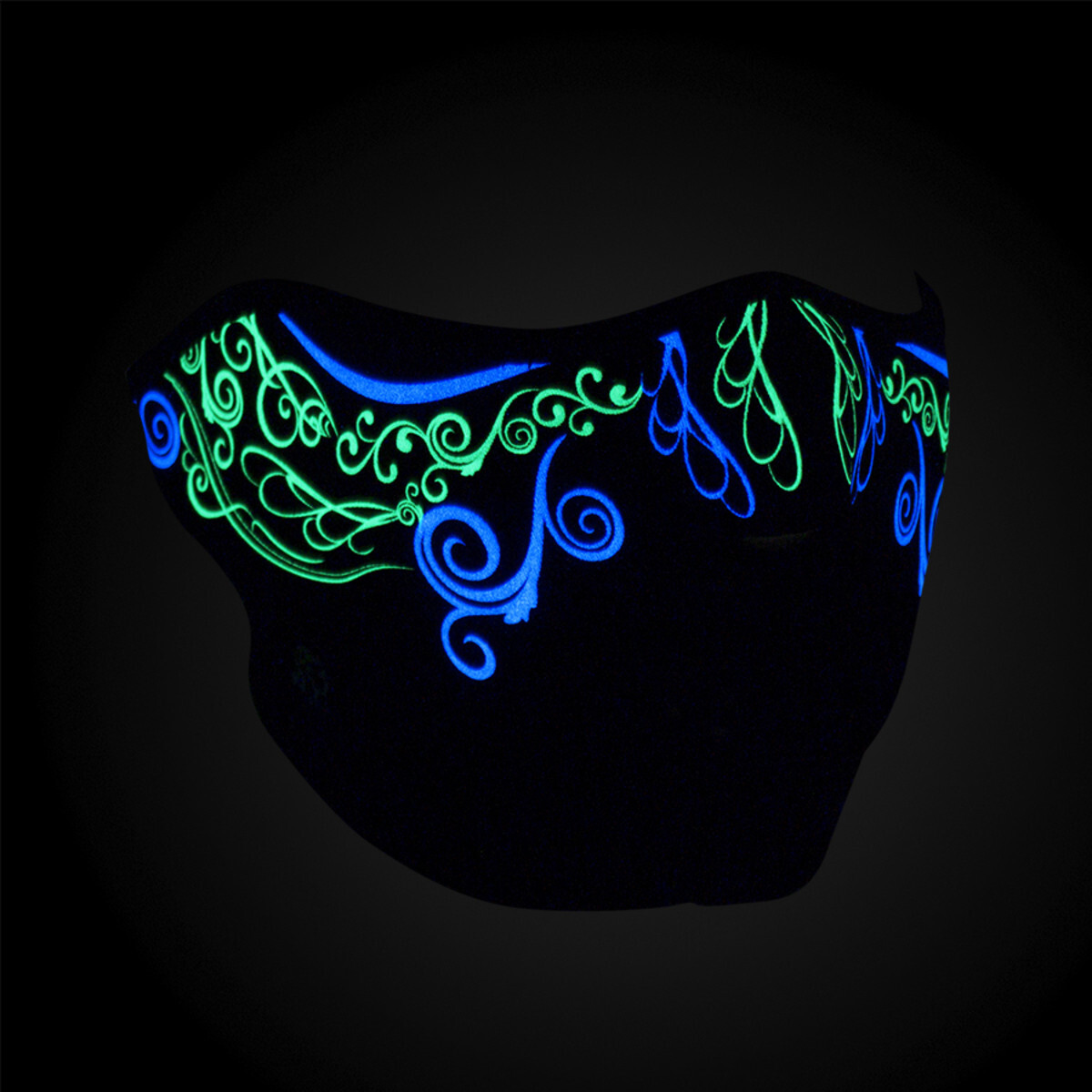 ZANheadgear Half Mask Neoprene Glow in The Dark Venetian for sale ...