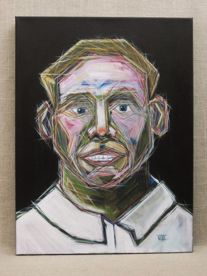 Contemporary Male Portrait, Abstract Paintings of Men, Contemporary ...
