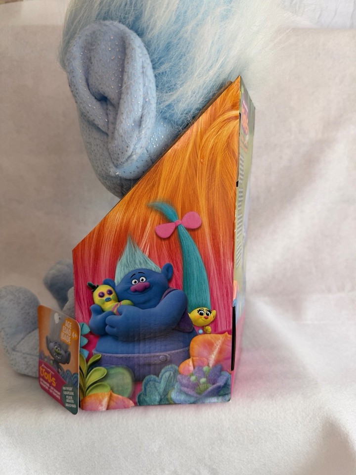 2015 Dreamworks Movie Plush Blue TRolls Hasbro Guy Diamond Blue Large ...