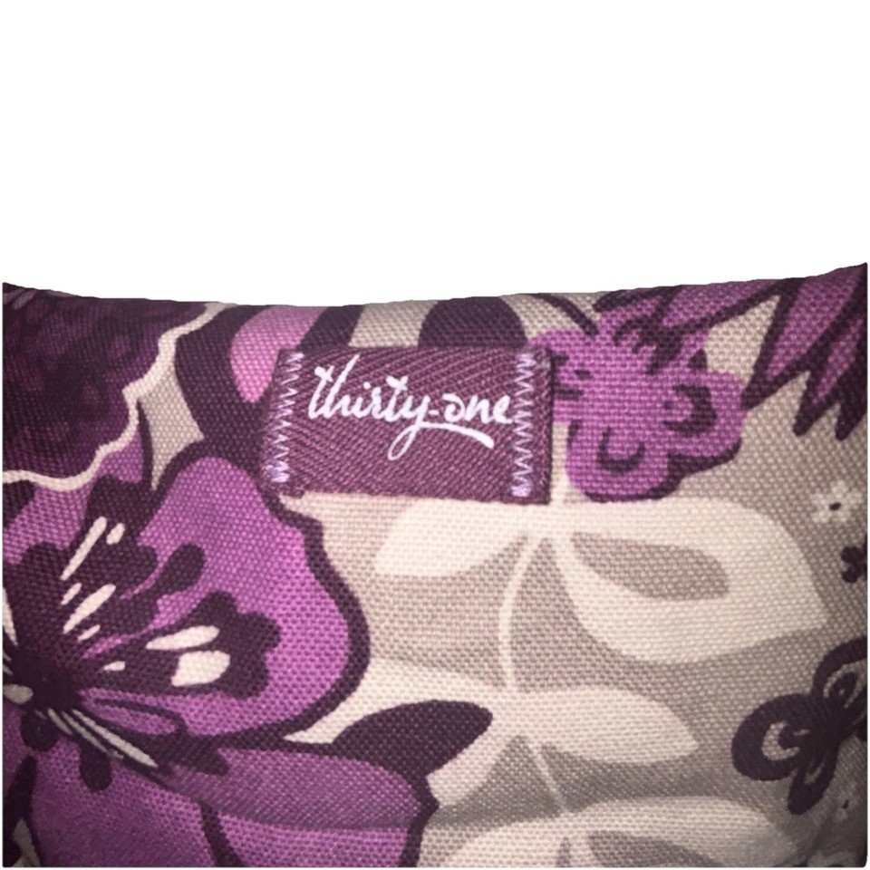 Thirty One Retro Metro Purple Paisley Weekender Travel Bag Canvas 0117 ...