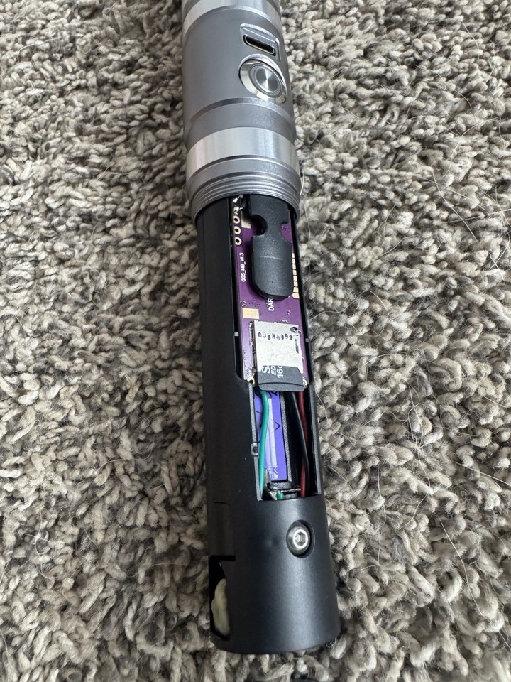 Theory Sabers Neopixel Lightsaber Silver Hilt | Xenopixel Soundboard | eBay