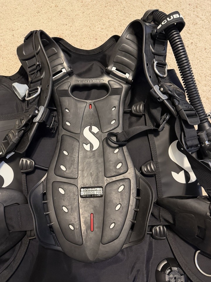 Scubapro Hydros Pro Buoyancy Compensator Device BCD Black Scuba Diving ...