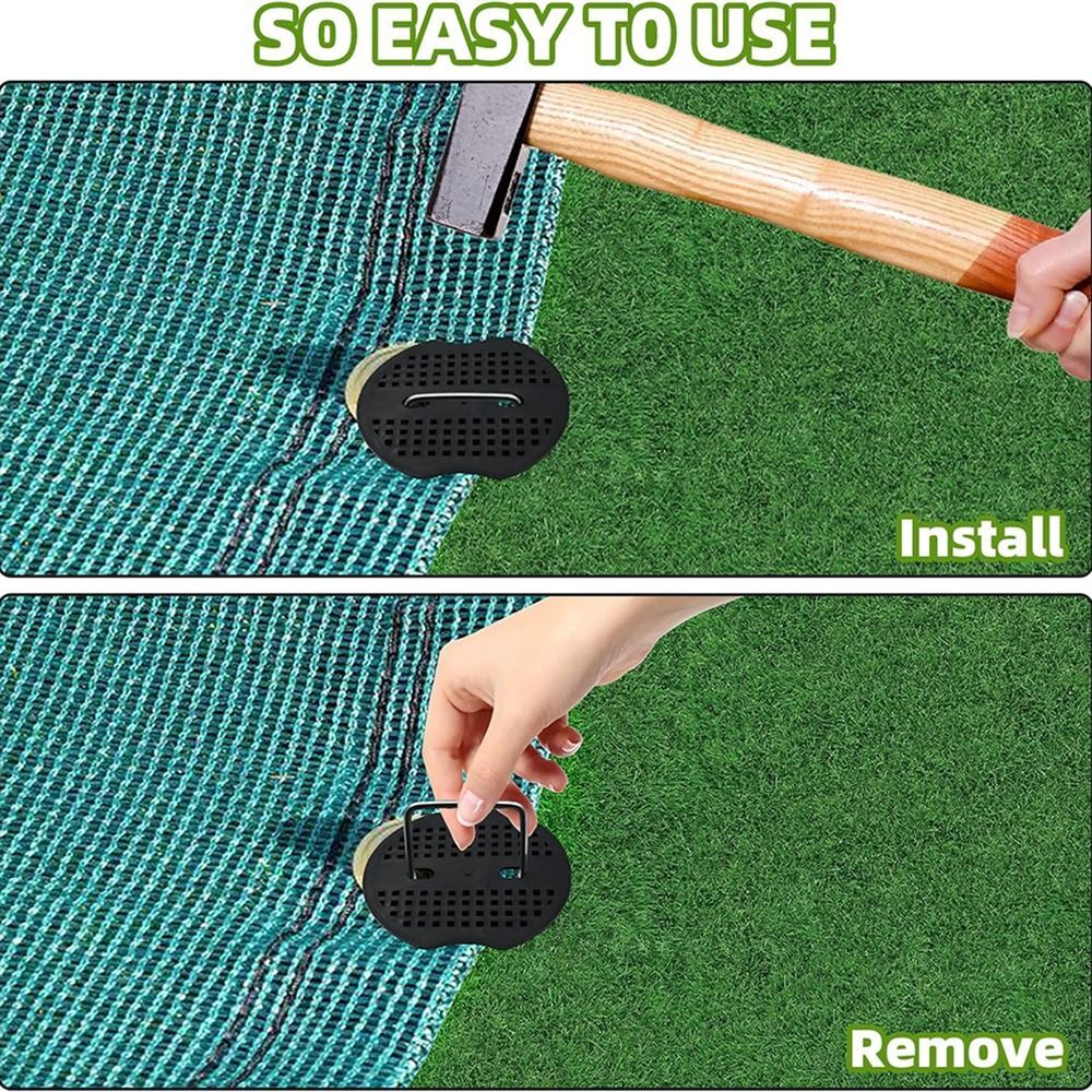 Steel Garden Stakes U-Shaped Sod Pins Accessories Landscape Staples | eBay