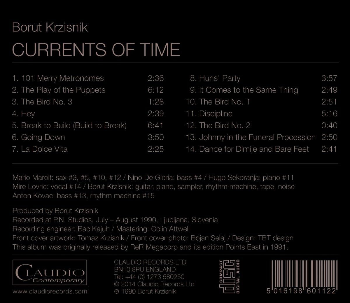 Krzisnik Currents Of Time [Mario Marolt, Borut Krzisnik] [Claudio ...