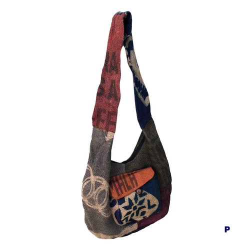 Handmade Burlap Jute Shoulder Messenger Handbag Handbags Bag Bags ...