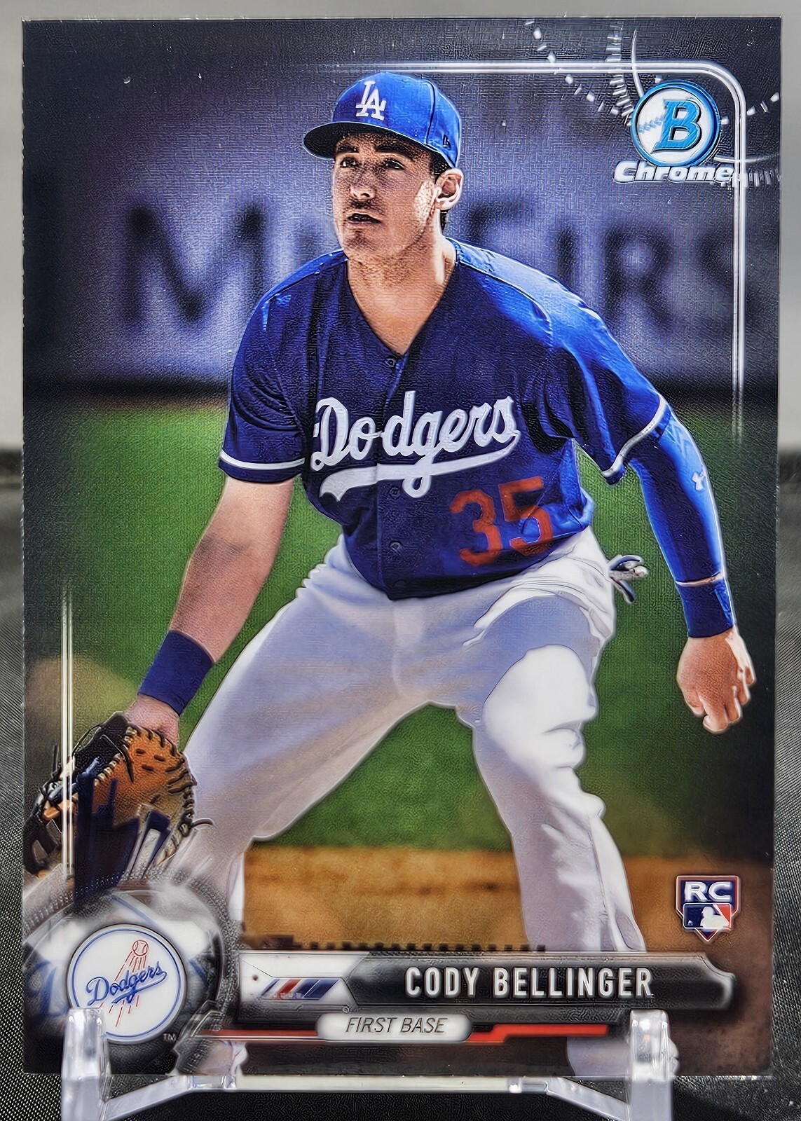 Cody Bellinger 2017 Bowman Chrome RC Rookie Baseball Card Los Angeles ...
