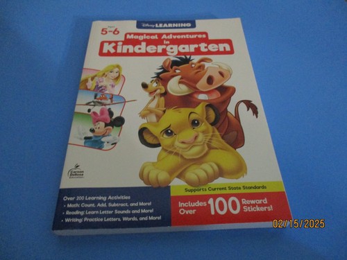 New Disney Learning Magical Adventures In Kindergarten Paperback Ages 5 ...
