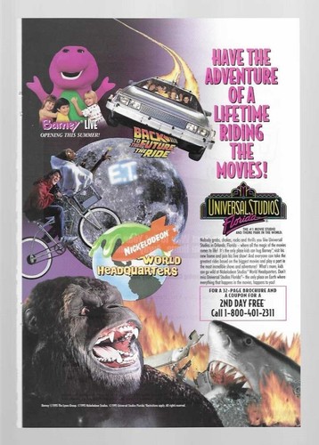 Universal Studios Nickelodeon Back to the Future & Chevy Astro Minivan ...