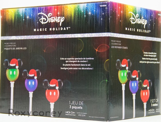 Christmas Disney Magic Holiday 3 Mickey Mouse ColorMotion LED Pathway ...