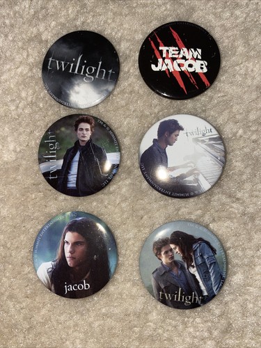 TWILIGHT Saga MOON Pins Lot Of 6 Jacob Team Jacob | eBay