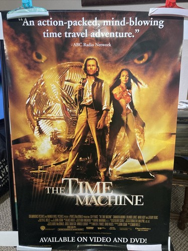 Rare Original DVD Promo Poster THE TIME MACHINE Movie POSTER 27x40 New ...