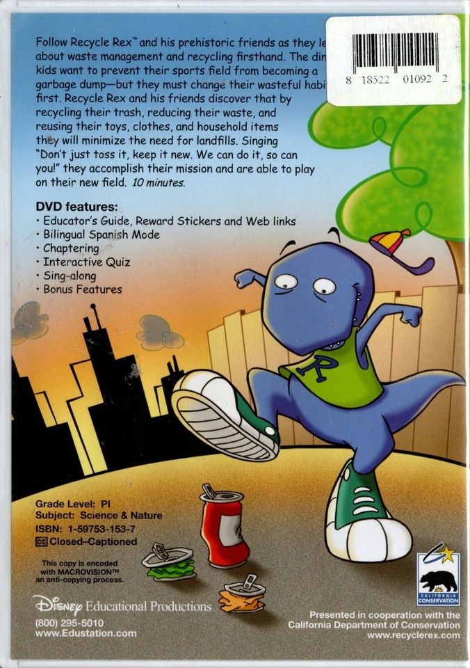 Recycle Rex (Walt Disney Educational Productions DVD animated video ...