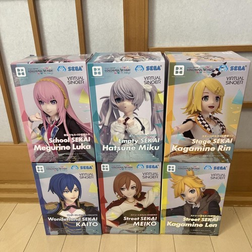 Project Sekai Figure Set 6 Hatsune Miku Rin Len Meiko Kaito Luka Prize ...