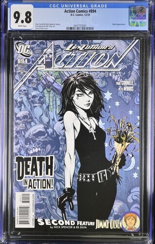 Action Comics #894 CGC 9.8 White Pages. Appearance by Death | eBay