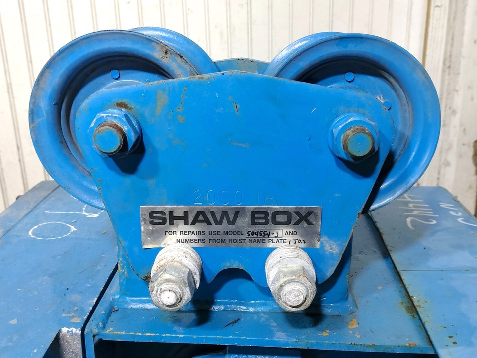 Electric Shaw-Box Winch Ceiling Hoist Wire Rope 1000lb 24 FPM - Model ...