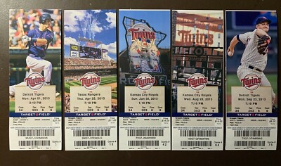 Minnesota Twins 2013 MLB ticket stubs - One ticket - SEE LISTING | eBay