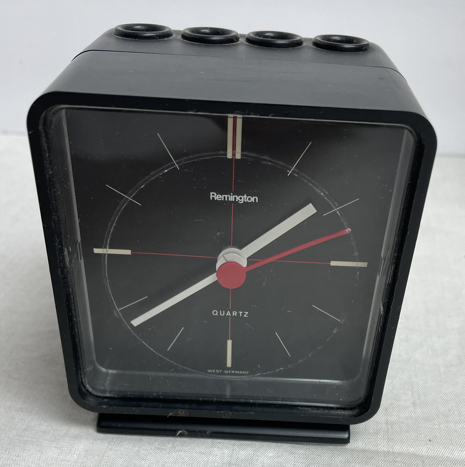 Vintage RARE Remington Quartz Travel mini Desk Alarm Clock Made in West ...