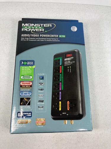 Monster Green Power Audio Video Powercenter AV 775G New Old Stock ...