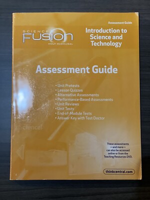 Science Fusion Assessment Guide Grades 6-8 Introduction To Science And ...
