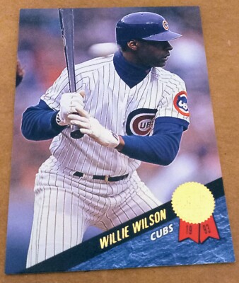 1993 Leaf Willie Wilson Baseball Card #413. CHICAGO CUBS... | eBay