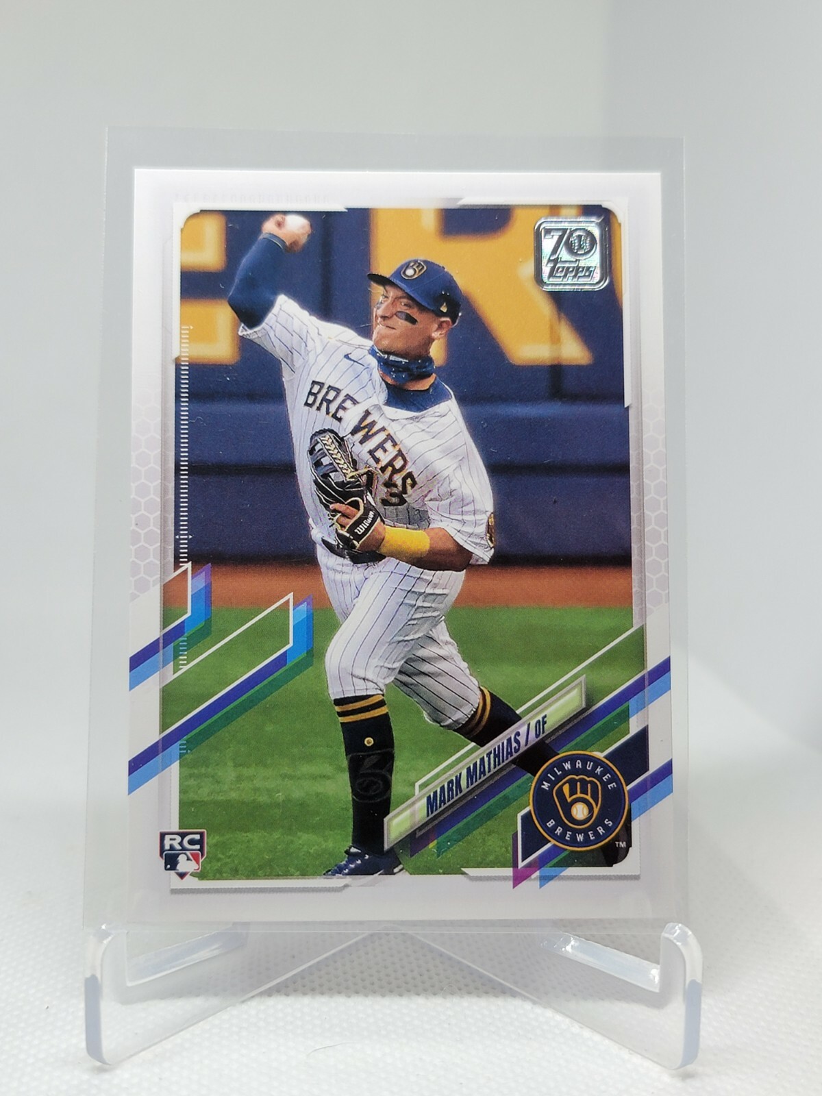 2021 Topps Series 2 BASE RC Mark Mathias - Milwaukee Brewers #421 B6B ...