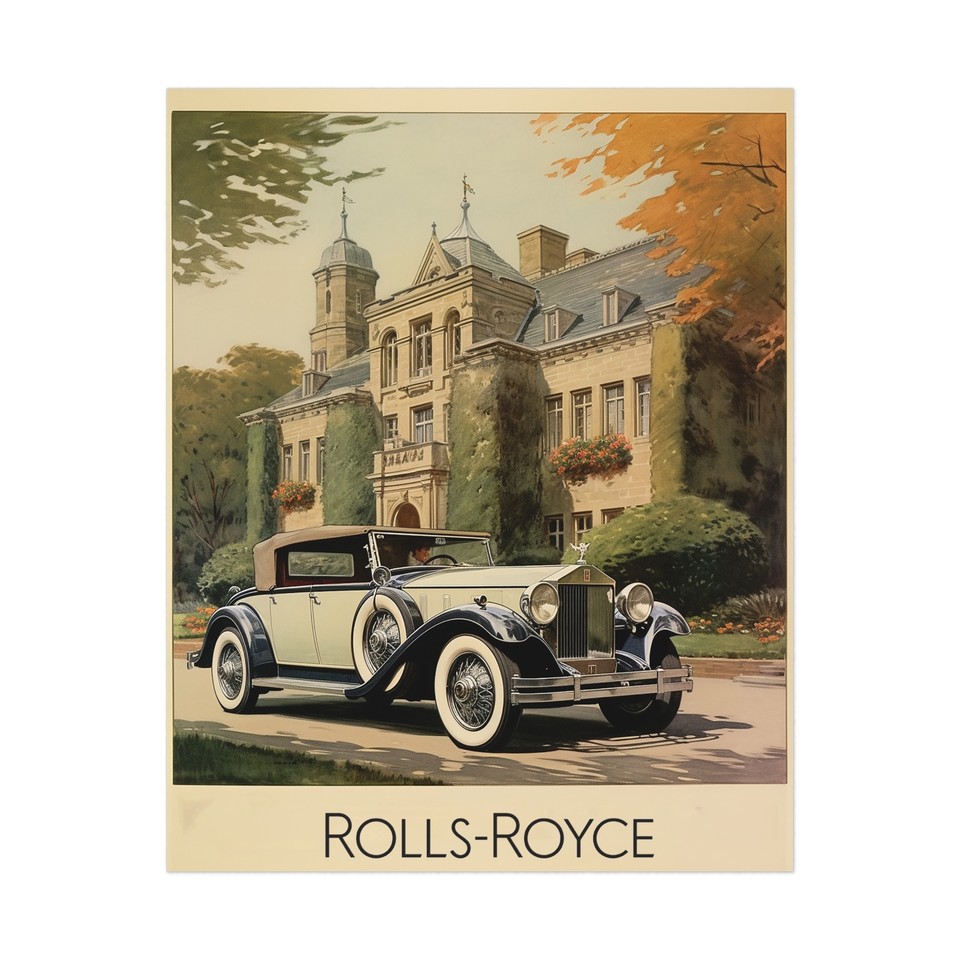 Rolls Royce Poster- Rolls Royce Wall Art, Rolls Royce svg, Rolls Royce ...