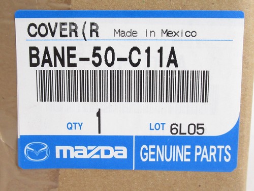 Genuine OEM Mazda BANE-50-C11A Passenger Fog Lamp Bumper Hole Cover ...