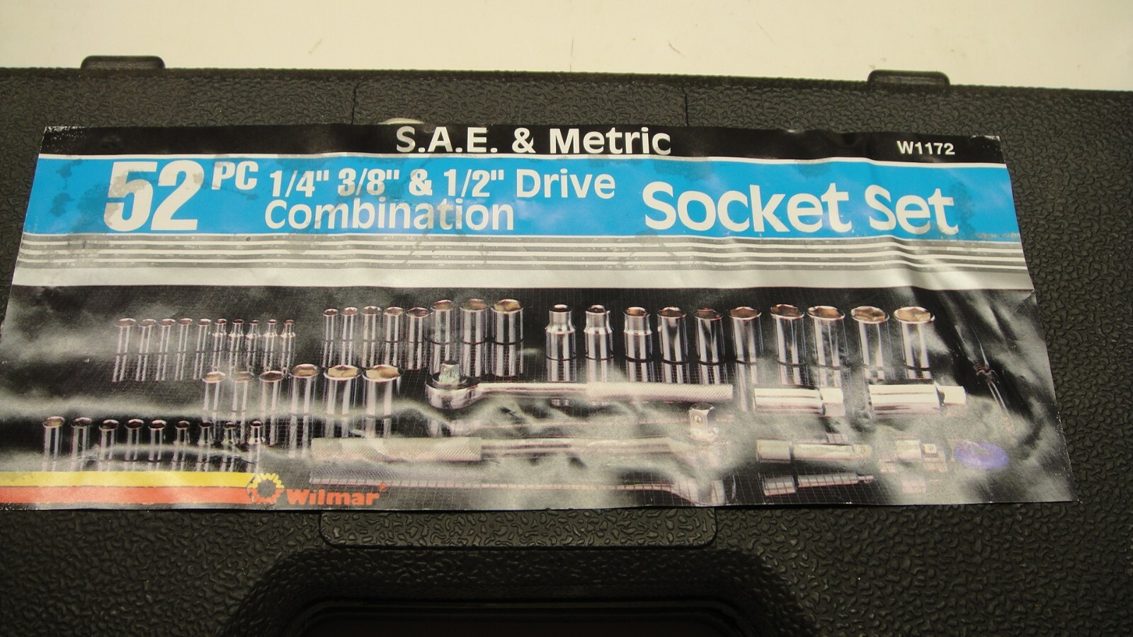 52pc Ratchet & Socket Set SAE Metric 1/4" 3/8" 1/2" Drive w/Case ...