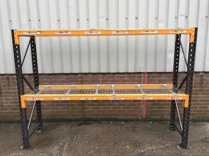 Link 51 Pallet Racking Warehouse Shelving 2 Tonne 2.7m Beams, 700mm X 2 ...