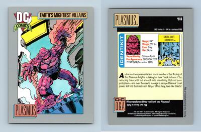 Plasmus #104 DC Comics Cosmic 1992 Impel Trading Card | eBay