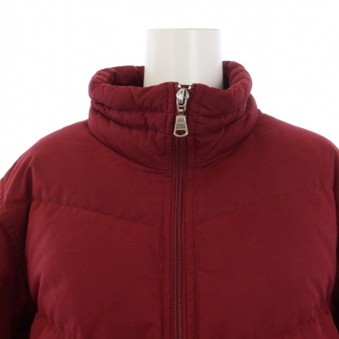 Eddie Bauer Down Jacket Zip Up High Neck L Red BM Used Eddie Bauer Down Jacket Zip Up High Neck L Red BM Used