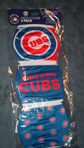 MLB Chicago Cubs Baseball Genuine Merchandise 3 Pack Face Cover | eBay
