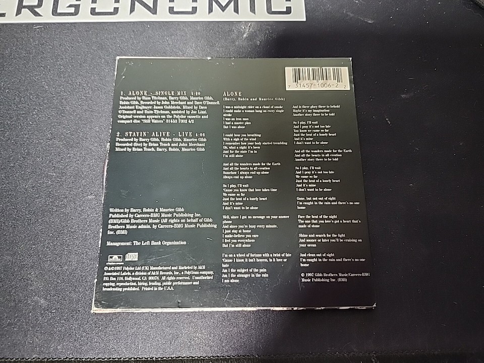 Alone [Single] by Bee Gees (CD, 1997) 731457100721 | eBay