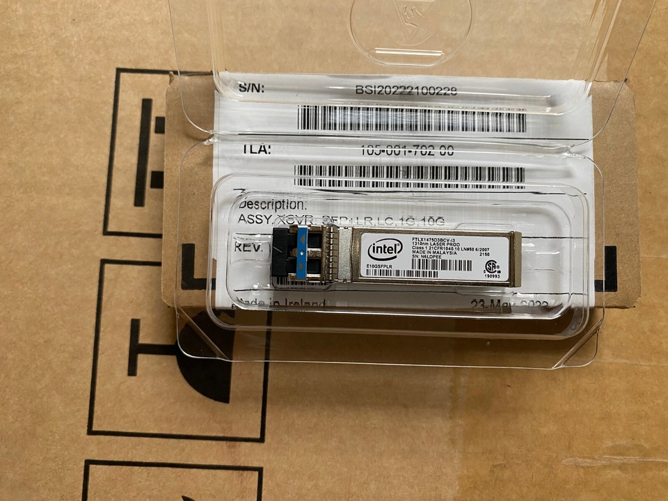 Intel E10GSFPLR FTLX1475D3BCV-I3 SFP+LR optics dual rates 1310nm 10km ...
