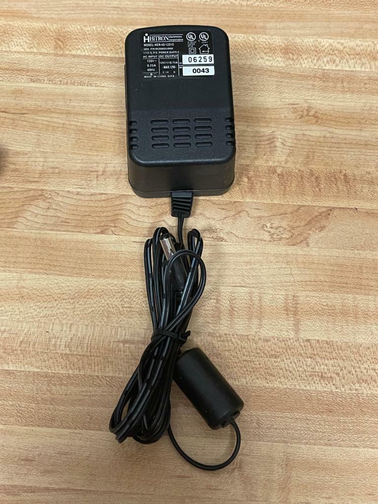 HITRON POWER ADAPTER HER-48-12010 490081-02 120V 60HZ .25A 12V 1A 12W ...