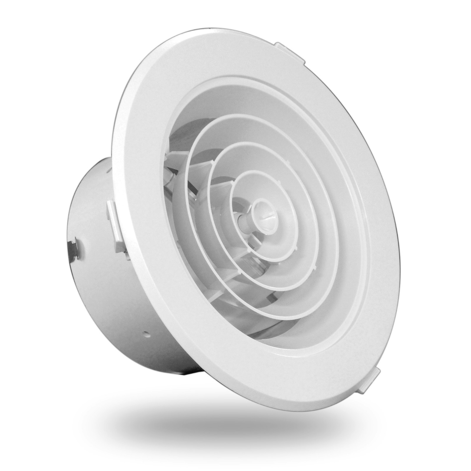 150mm Round Ceiling Plastic Down Jet Diffuser Adjustable Ceiling Vent 6 ...