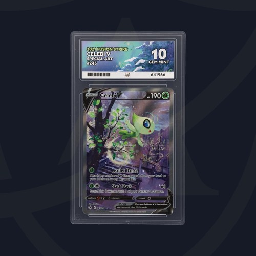 Pokémon TCG Celebi v Fusion Strike Ace 10 Gem Mint Card 245/264 | eBay
