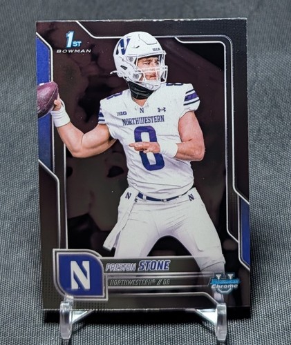 Preston Stone 1st Rookie 2025 Bowman Chrome U University Card #199 ...