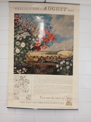 Vintage Shell Guide Poster Shellguide August Lanes 1954 Edith & Rowland ...