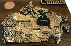 CANADA 3D DISPLAY CANADIAN 1 CENT 1999 WALL PLAQUE TRAVEL SOUVENIR ...