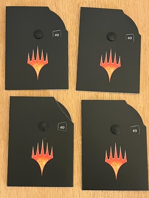 MTG Life Counter Wheel Dial Count Down Commander MTG Set 4 Black CMD 40 ...