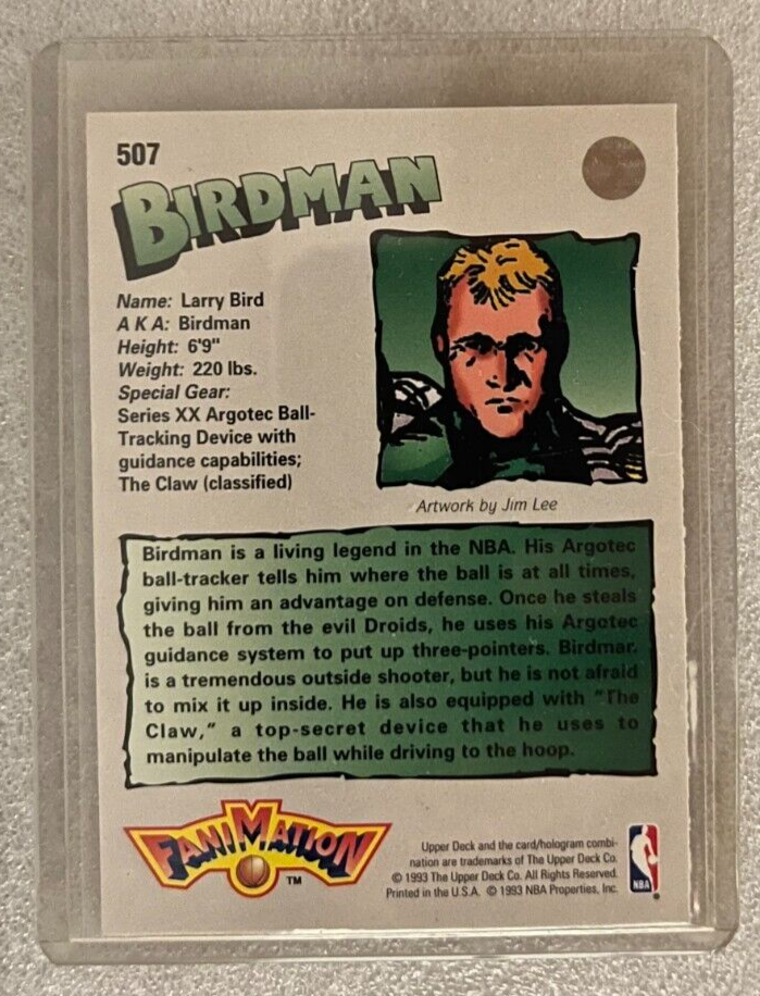 1992 Upper Deck Basketball Larry Bird #507 Birdman FaniMation | eBay