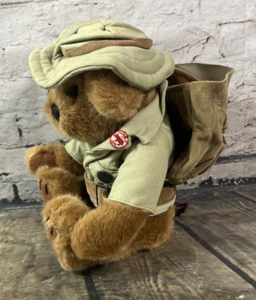 Jungle Joe Plush Safari Friends Talking Bear Game Warden 9" Stuffed ...