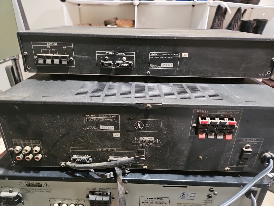 Sony TA-AX295 Integrated Stereo Amplifier Equalizer 105 WPC + Sony ST ...