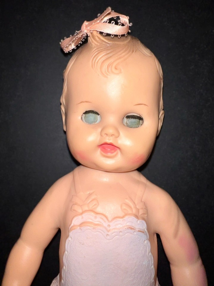 Vintage 1956 SUN Squeak Rubber Girl Doll Made In USA | eBay